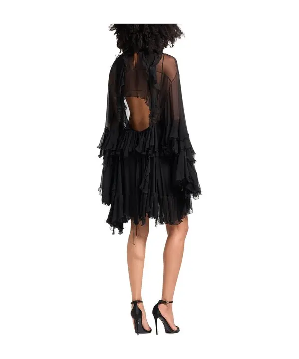 Chloé Solid-colored Chiffon Dress