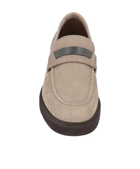Brunello Cucinelli Crocembossed Loafers