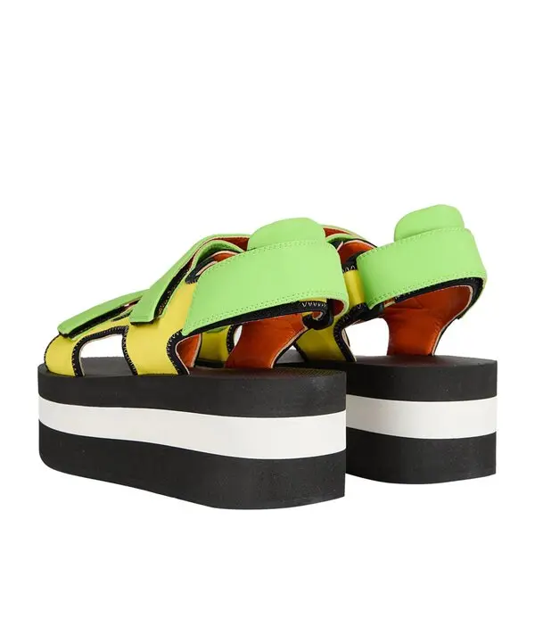 Marni Multicolored Thick-soled Sandals