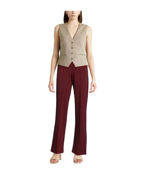 Max Mara Solid Color Flared Trousers