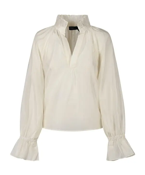 Polo Ralph Lauren Ruffled Split-placket Blouse