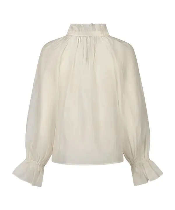 Polo Ralph Lauren Ruffled Split-placket Blouse