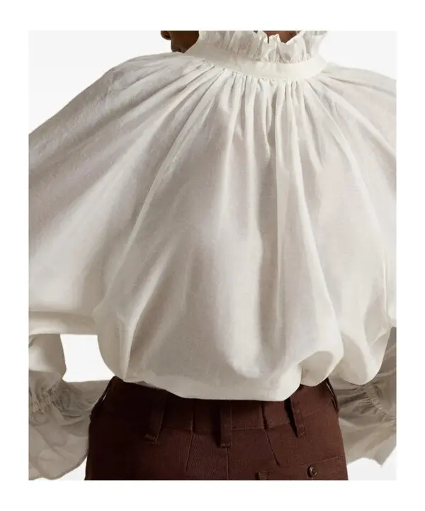 Polo Ralph Lauren Ruffled Split-placket Blouse