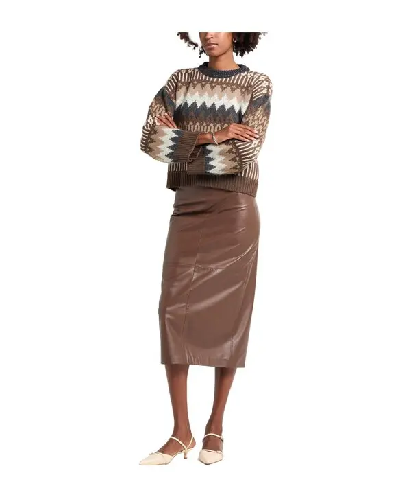 Brunello Cucinelli Multicolor Cashmere Knit Sweater