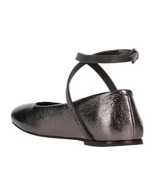 Brunello Cucinelli Metallic Ballet Flats