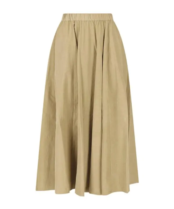 Aspesi Gathered Cotton Skirt