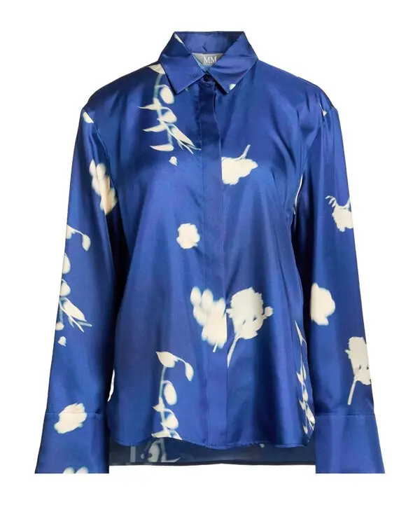 Max Mara Floral-print Silk Shirts