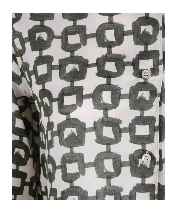 Aspesi Geometric Print Shirt