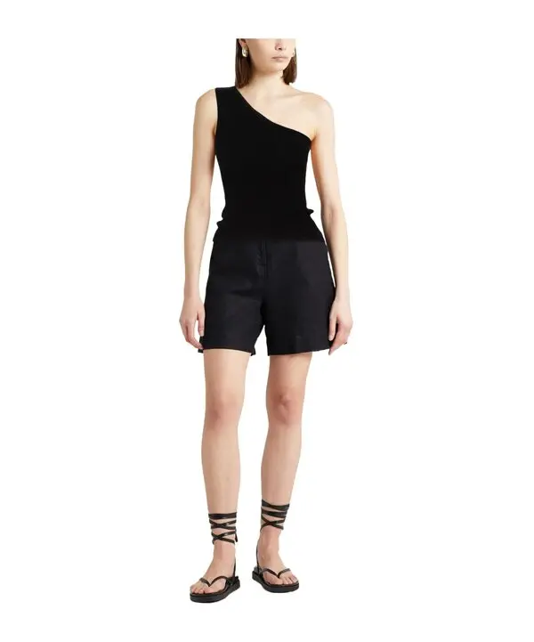 Max Mara Solid Color One-shoulder Tops
