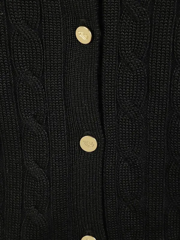 Polo Ralph Lauren Long-sleeved Knitted Cardigan With Embroidered Logo