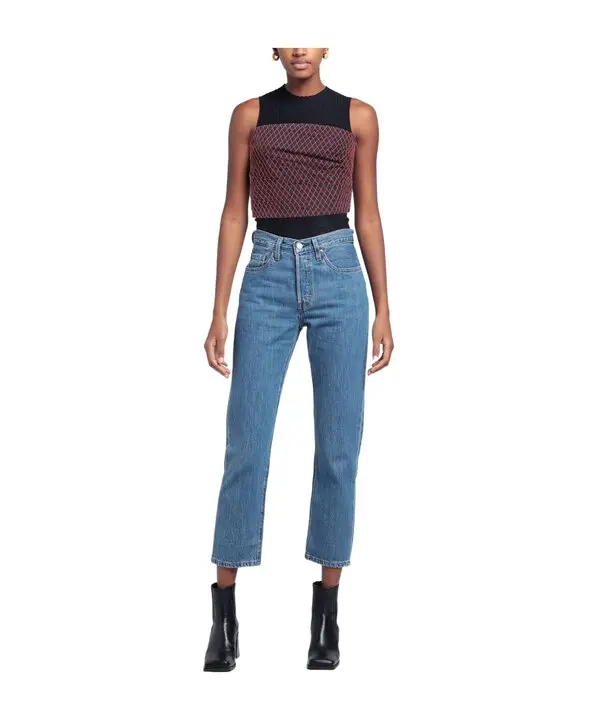 Tory Burch Two-tone Strapless Top