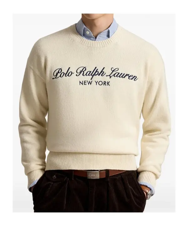 Polo Ralph Lauren Logo Embroidered Crewneck Knitted Jumper