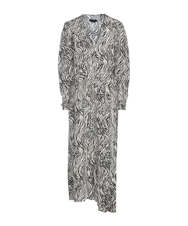 Isabel Marant Étoile Zebra-print Chiffon Flare Skirt - Ivory
