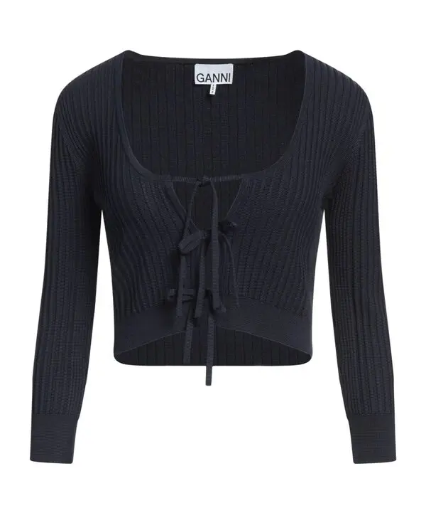 GANNI Lightweight Knit Top - Blue