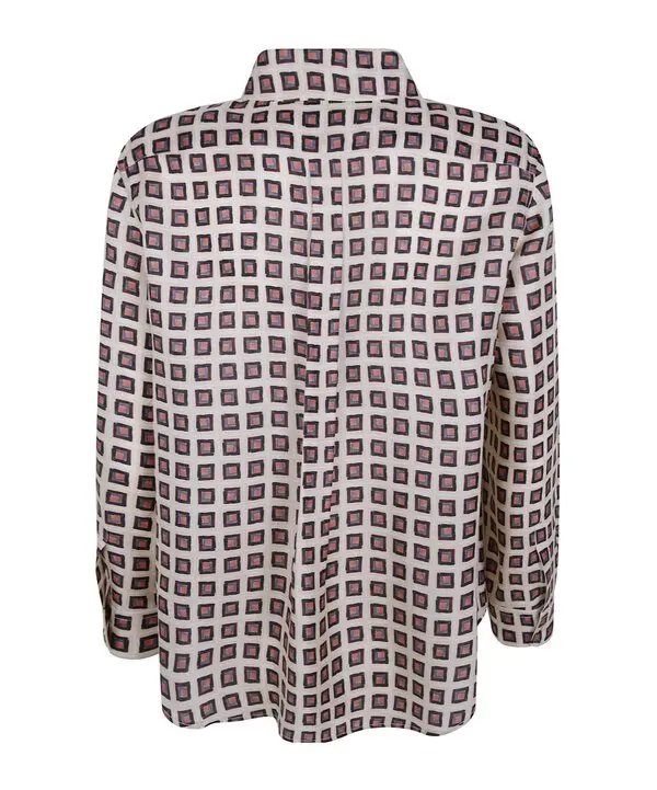 Aspesi Geometric Print Button-up Shirt