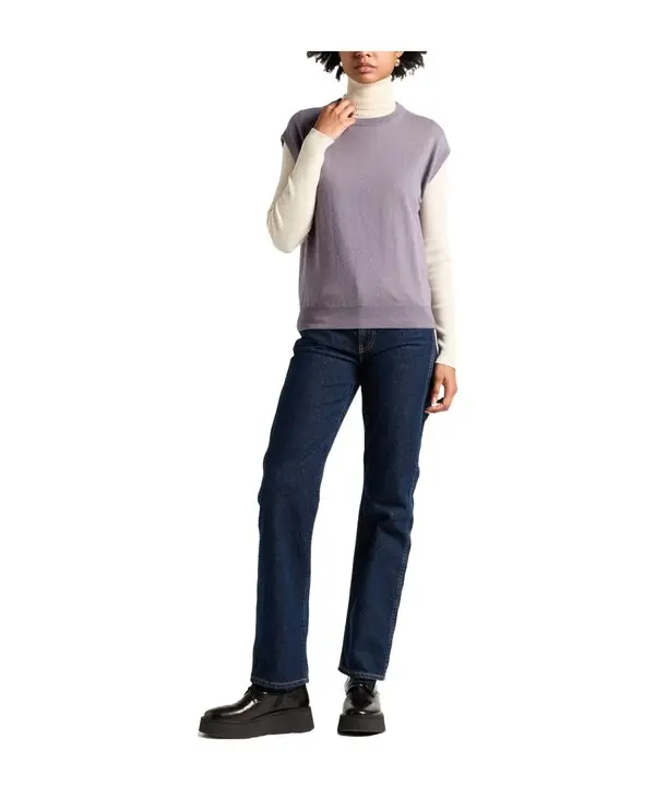 Brunello Cucinelli Solidcolor Sleeveless Wool Knit Top