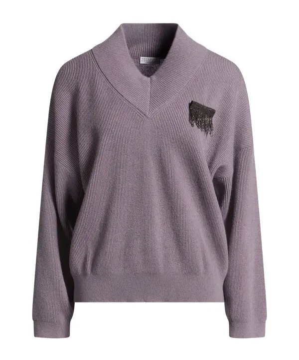 Brunello Cucinelli Solidcolor Cashmere Knit Sweater