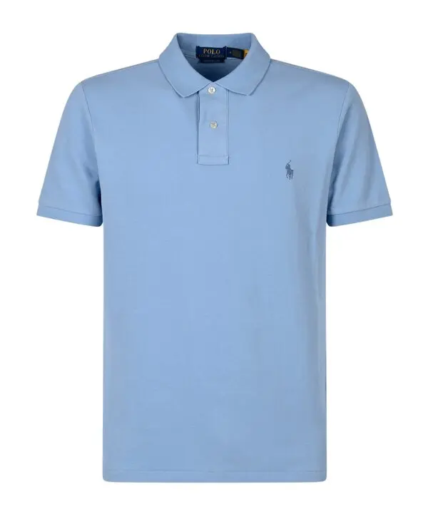 Polo Ralph Lauren The Iconic Custom Slim Fit Mesh Polo - Blue