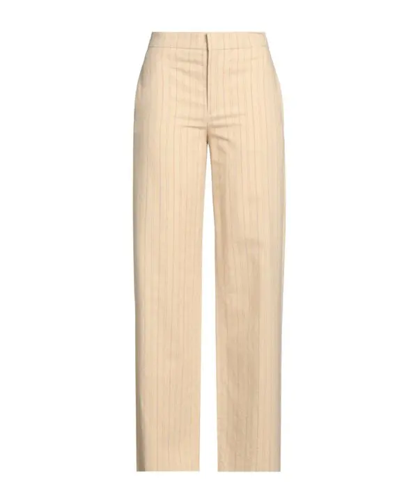 Isabel Marant Étoile High-waisted Striped Wide-leg Pants - Sand-colored
