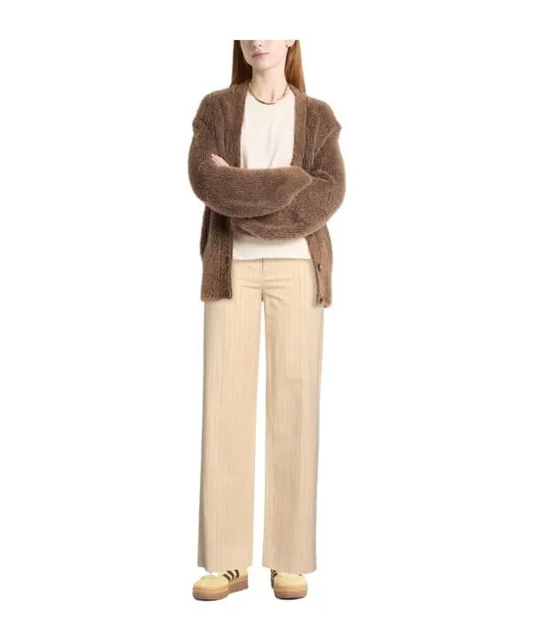 Isabel Marant Étoile High-waisted Striped Wide-leg Pants