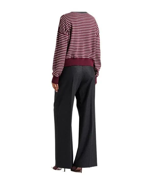 Brunello Cucinelli Striped Knit Sweater