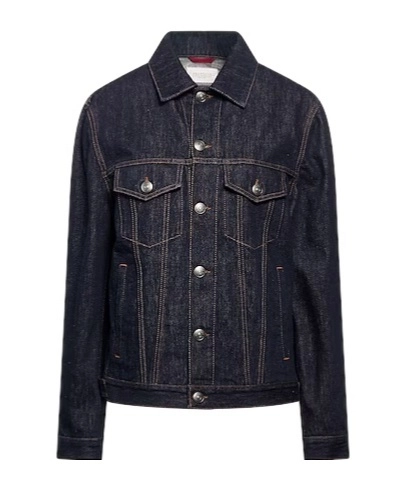 Brunello Cucinelli Dark Denim Jacket - Blue