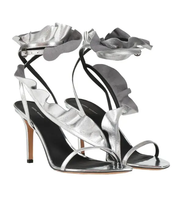 Isabel Marant Étoile Metallic Leather High-heeled Sandals