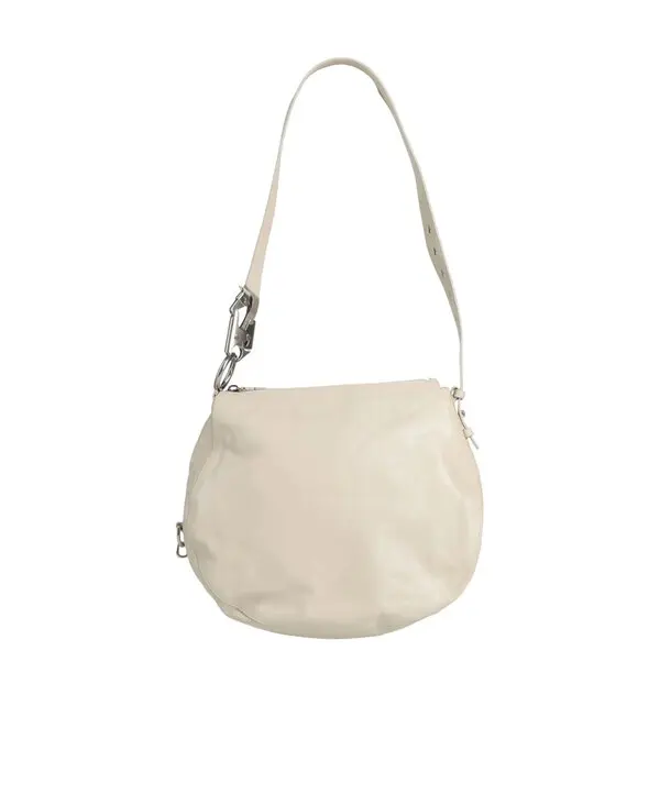 Burberry Medium-sized Solid-color Leather Shoulder Bag