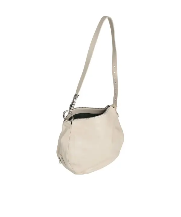 Burberry Medium-sized Solid-color Leather Shoulder Bag