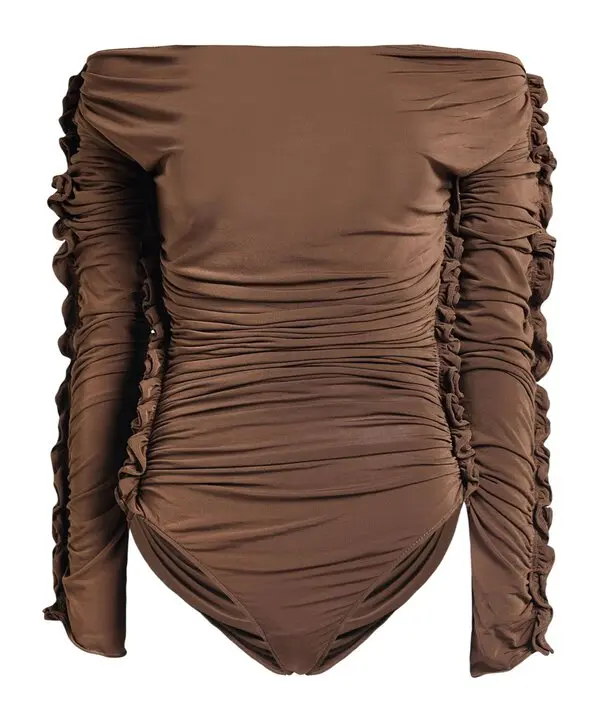 Saint Laurent Simple Solid-color Long-sleeve Onesie