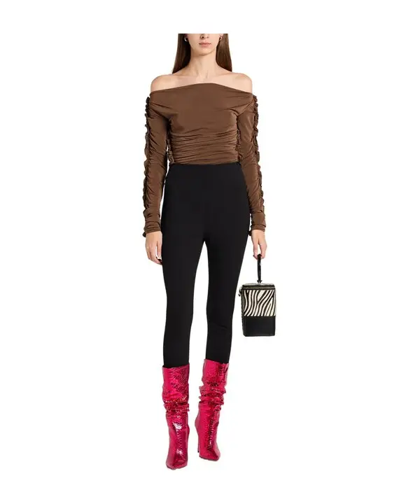 Saint Laurent Simple Solid-color Long-sleeve Onesie