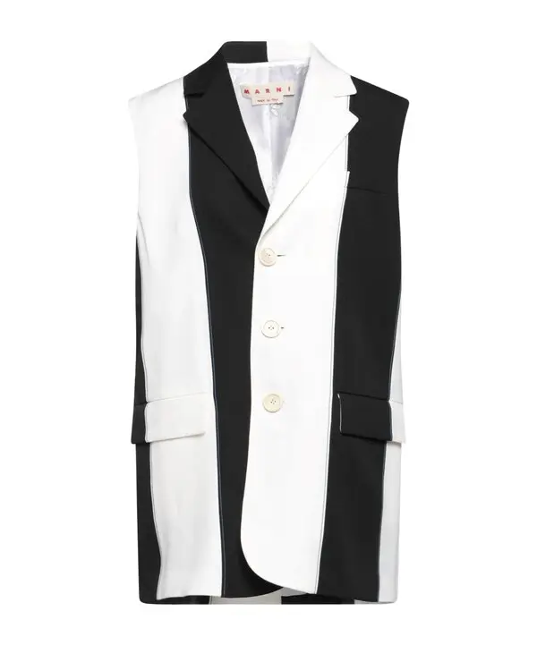 Marni Striped Sleeveless Suit Jacket