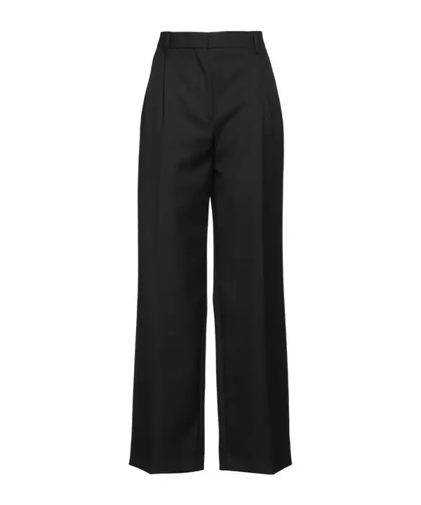 Burberry Solid Color Casual Trousers
