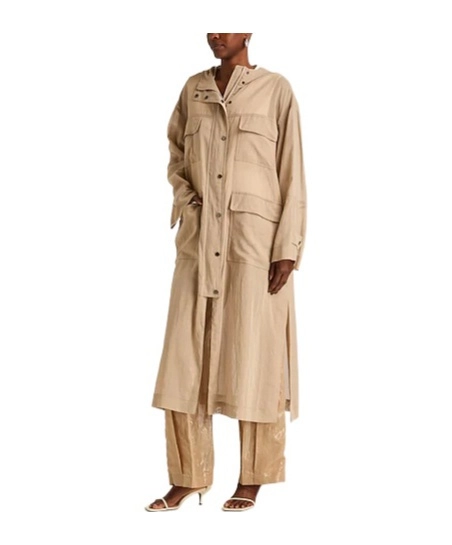 Brunello Cucinelli Solidcolor Hooded Trench Coat