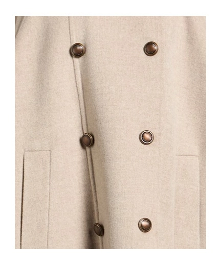Brunello Cucinelli Minimalist Solid Color Double-breasted Coat