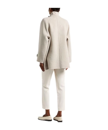Brunello Cucinelli Minimalist Solid Color Double-breasted Coat