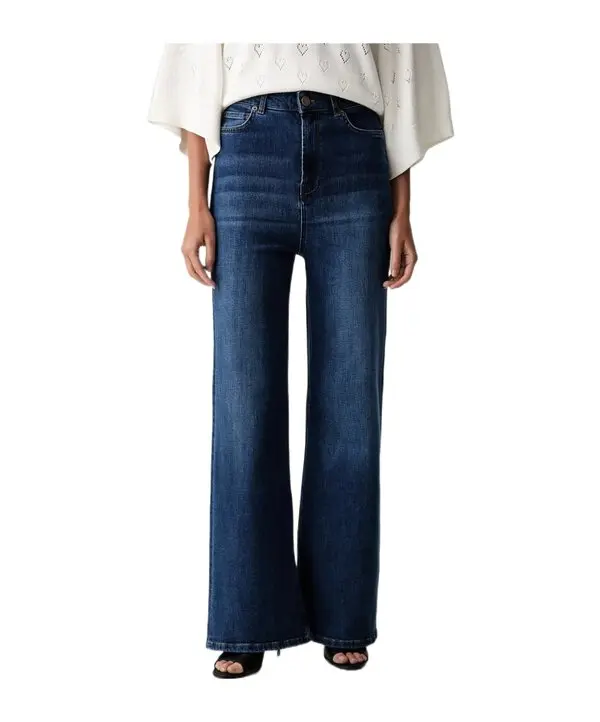 TWINSET High-rise Wide-leg Jeans