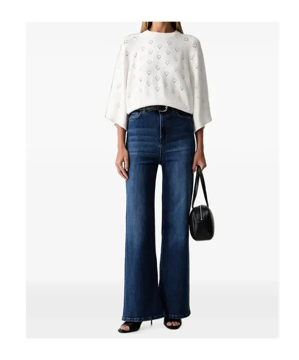 TWINSET High-rise Wide-leg Jeans