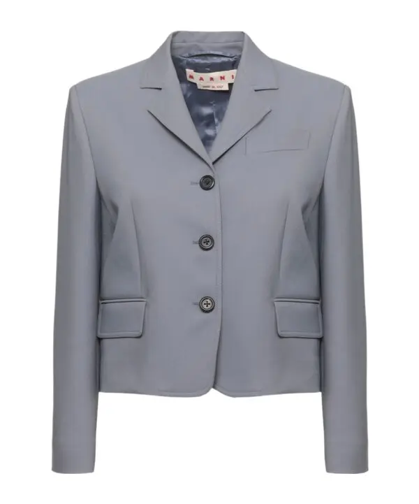Marni Single-breasted Cropped Blazer