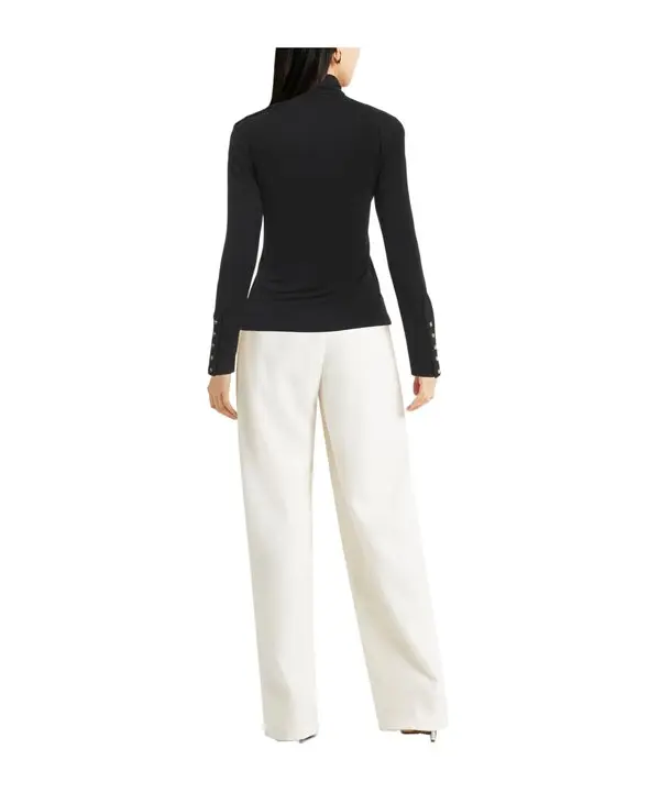 Tory Burch Solidcolor Turtleneck Longsleeve Tshirt