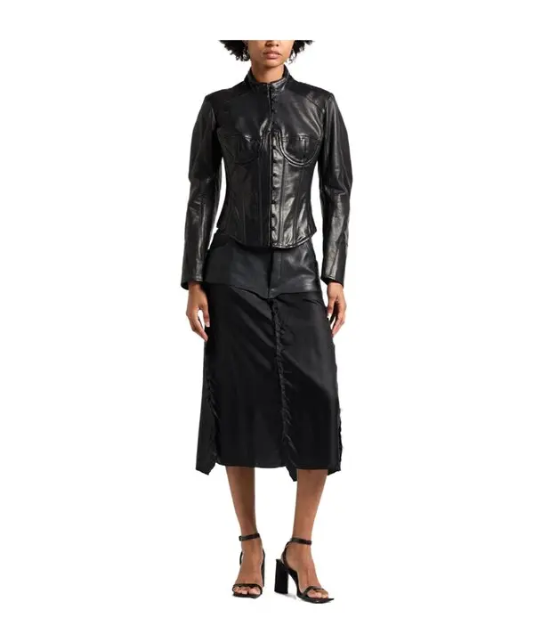 Balenciaga Leather Knight Jacket
