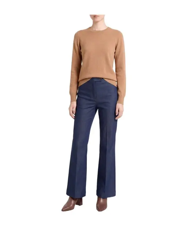 Max Mara Solid Color Casual Trousers
