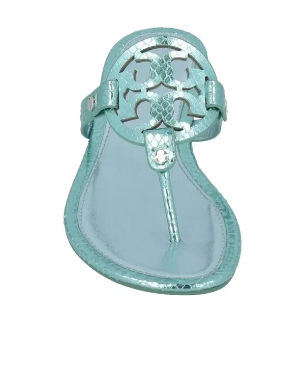 Tory Burch Flat Metallic Thong Sandals