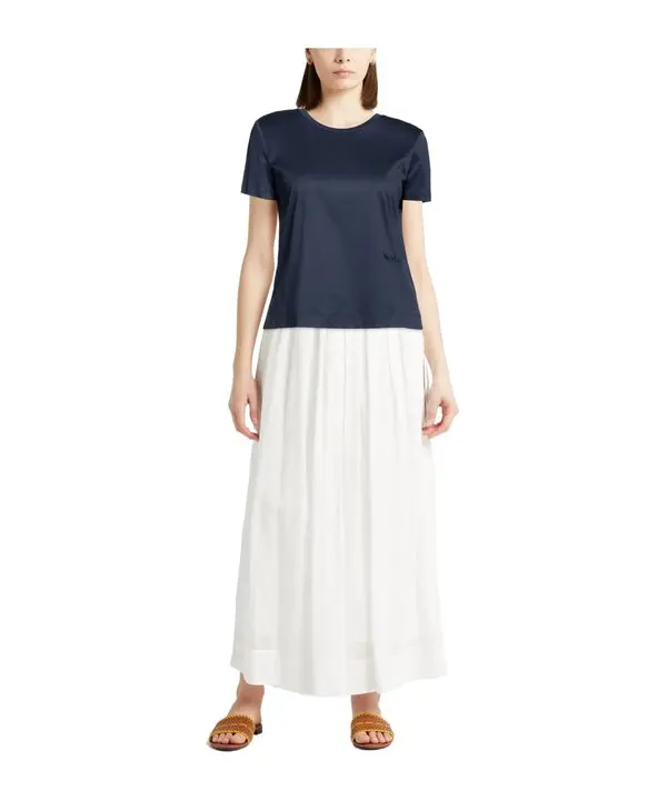 Max Mara Solid Color Basic T-shirts