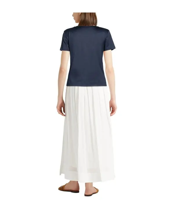 Max Mara Solid Color Basic T-shirts