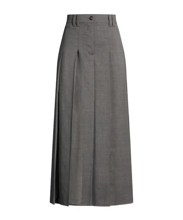 Brunello Cucinelli Solidcolor Ruched Skirt