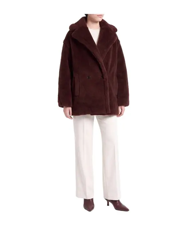 Max Mara Solid-colored Lambskin Coat