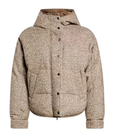 Brunello Cucinelli Tweed Down Jacket