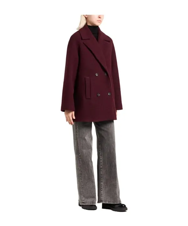 Max Mara Single-breasted Woolen Overcoat