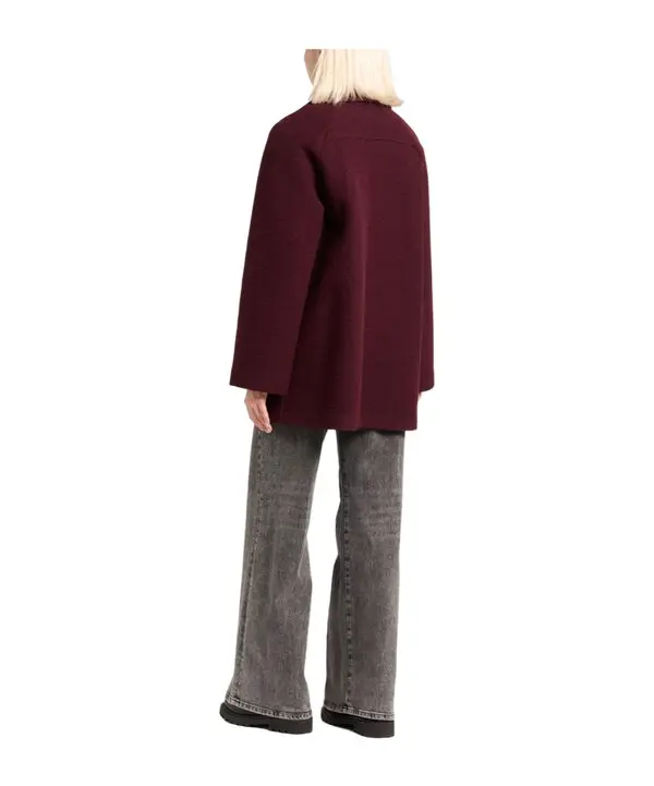 Max Mara Single-breasted Woolen Overcoat